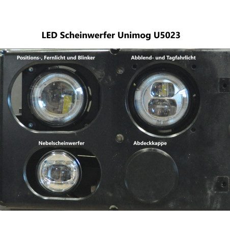 LED Hauptscheinwerfer Set für Unimog U4023-U5023