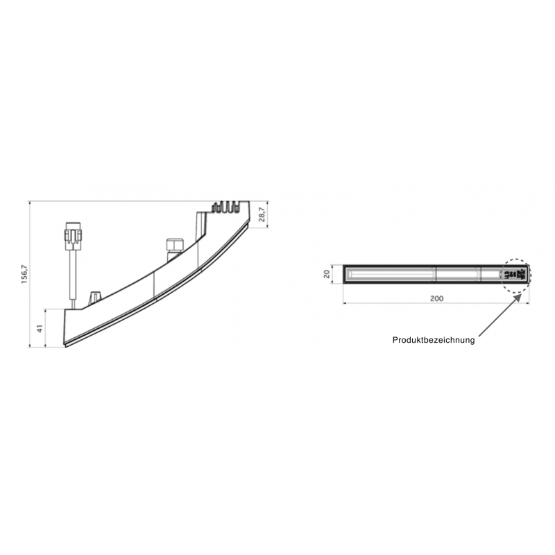 LED Tagfahrleuchten Set Nolden NCC SLIM LIGHT GUIDE, ML-027