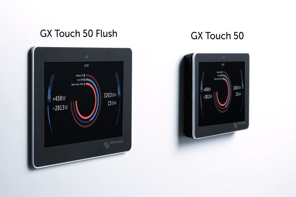Neue Touch Displays GX 50 Flush und GX70 Flush von Victron