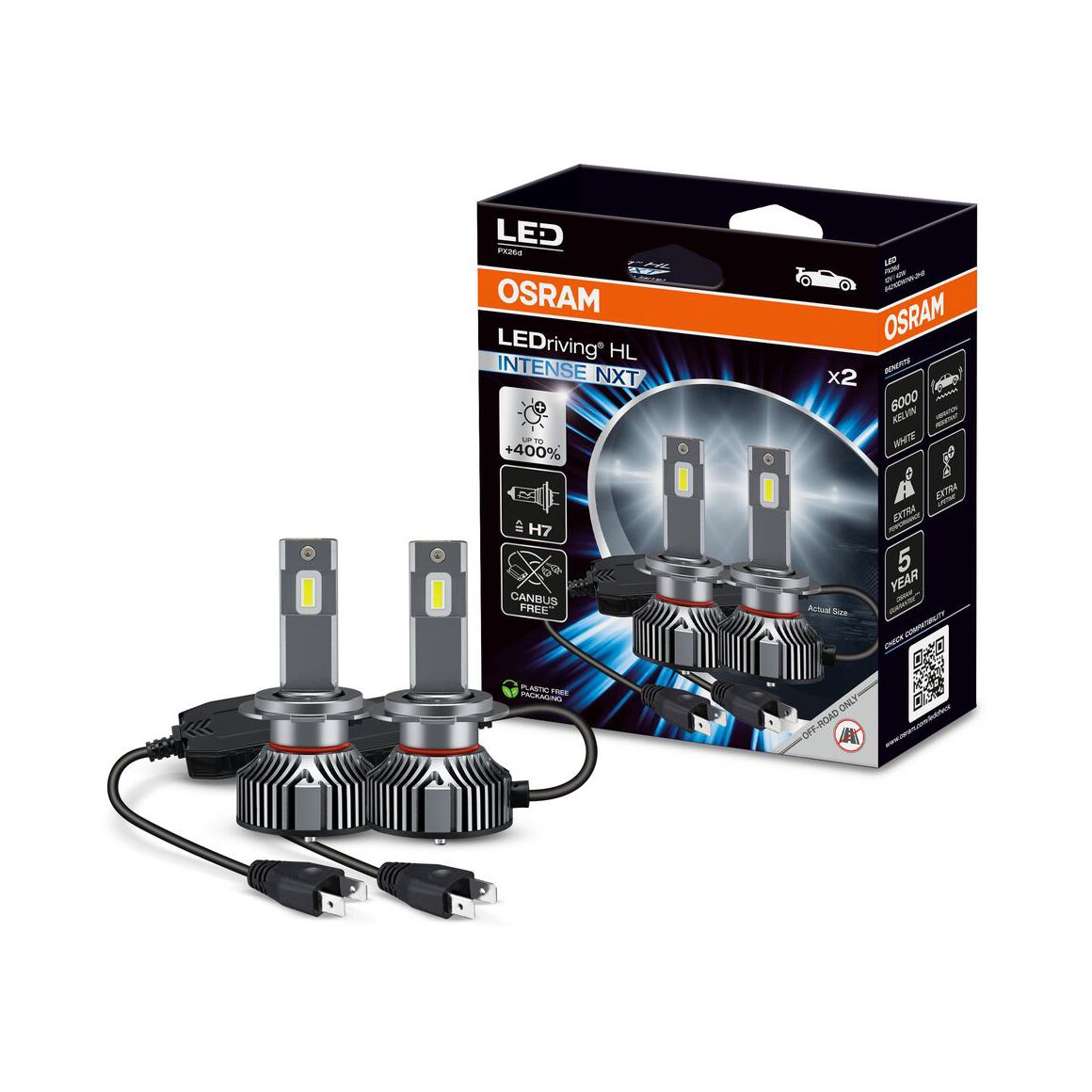 Die wohl hellste H7 und H4 LED Birne aller Zeiten +400%